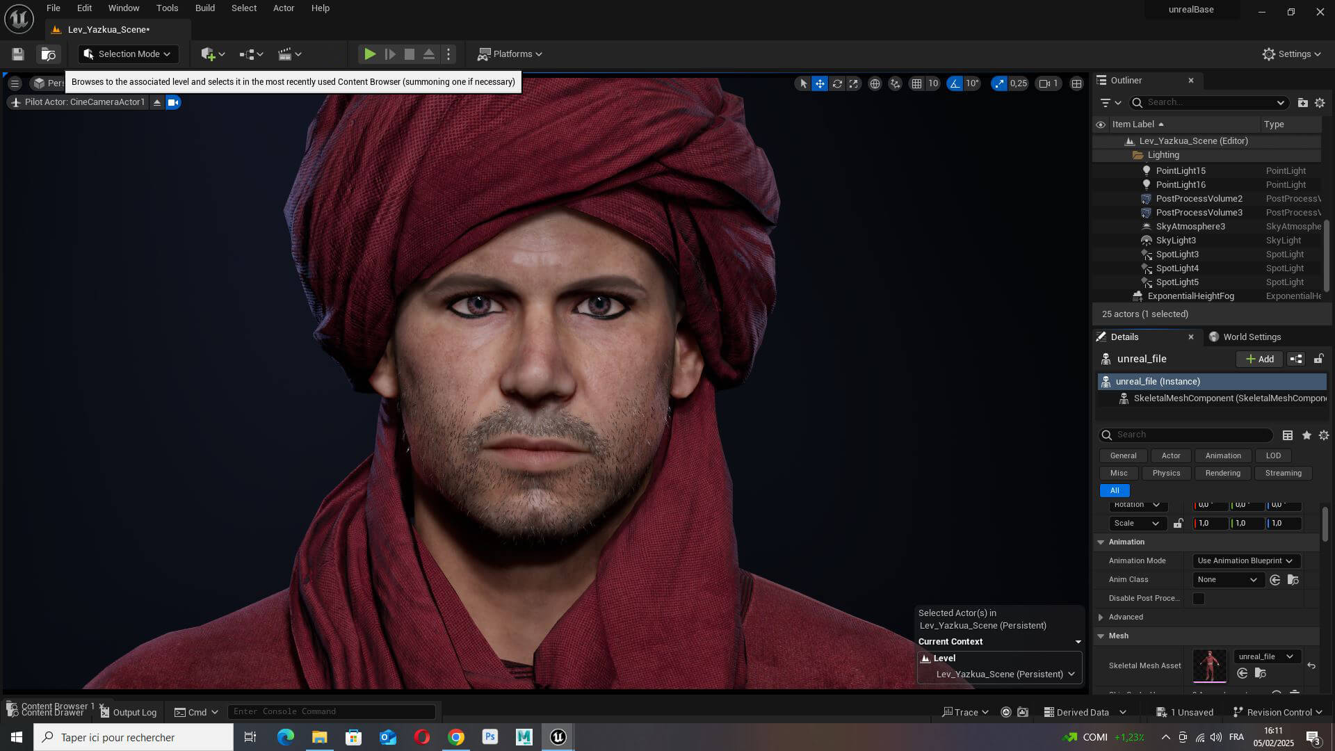 Traditional Moroccan Robe Turban High-Quality 3D Model by khaloui