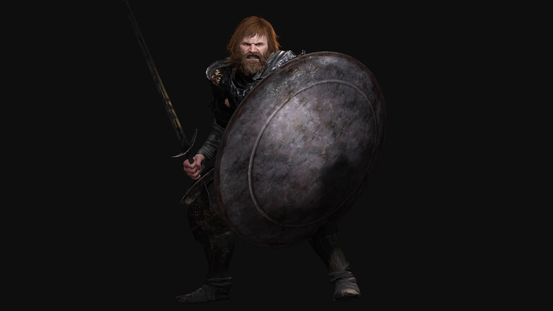 Viking Ready With Facial Rig - 3D Model by khaloui