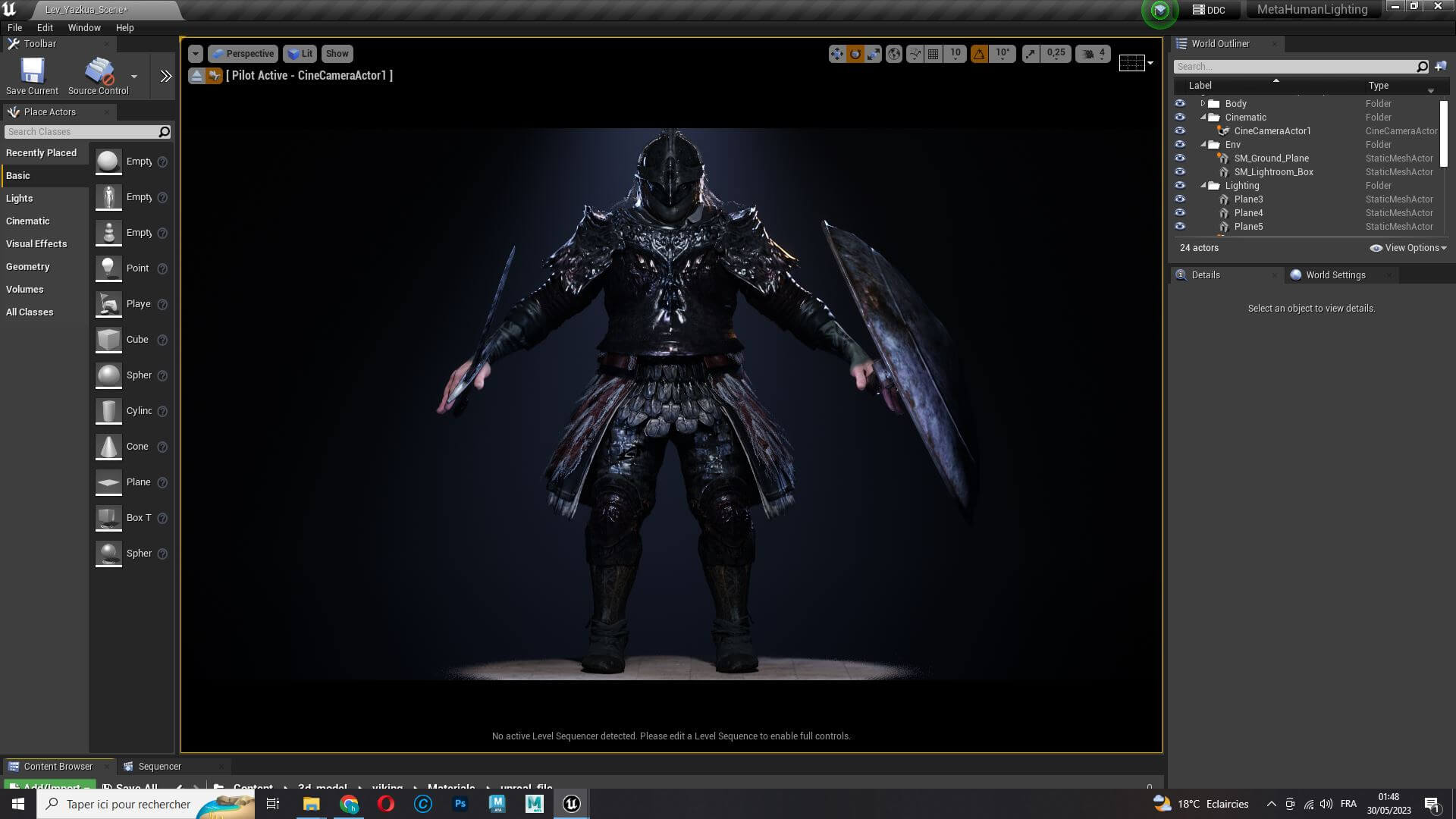 Viking Ready With Facial Rig - 3D Model by khaloui