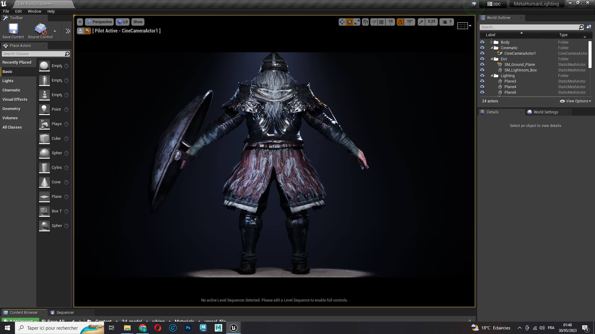 Viking Ready With Facial Rig - 3D Model by khaloui