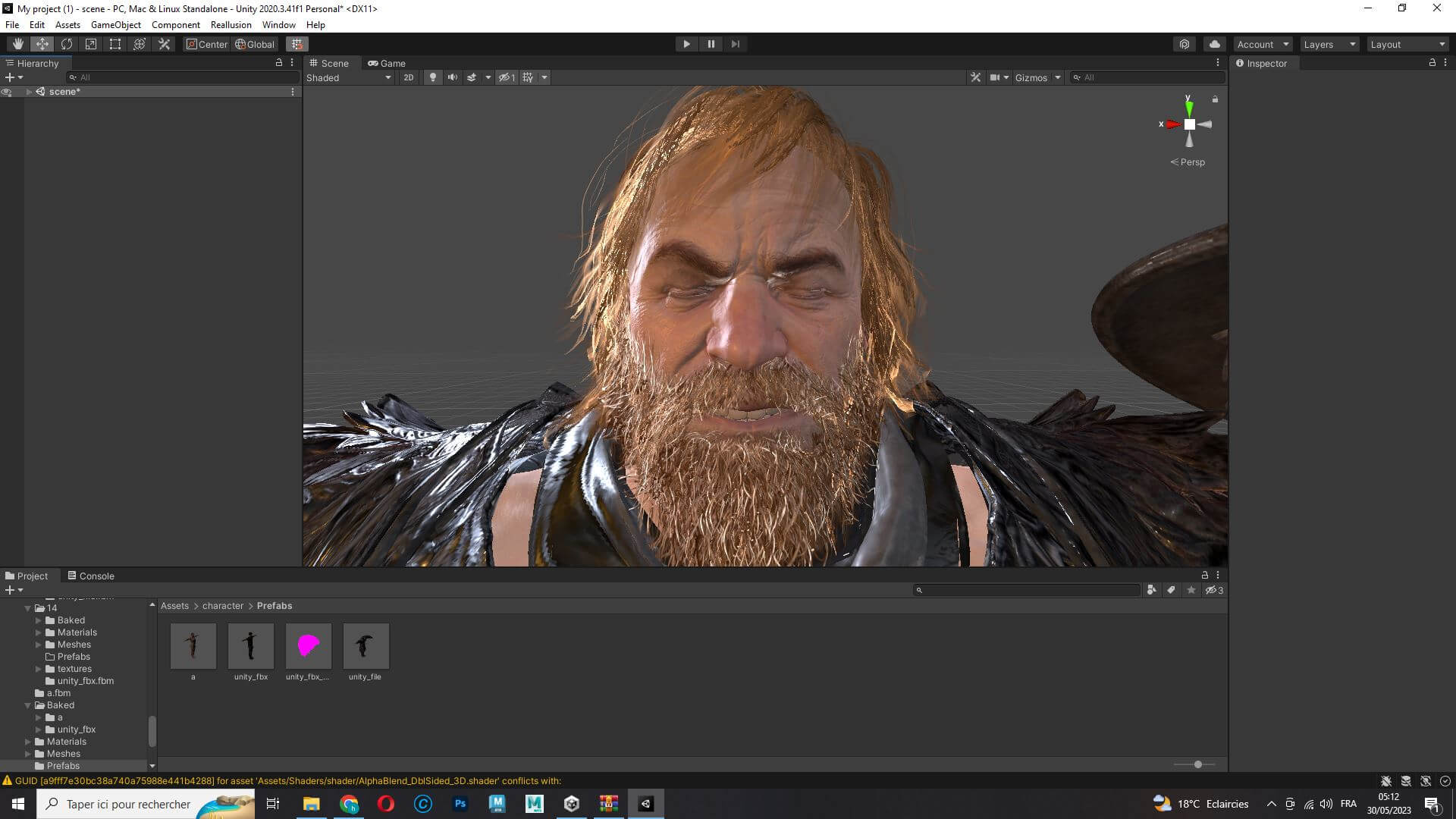 Viking Ready With Facial Rig - 3D Model by khaloui