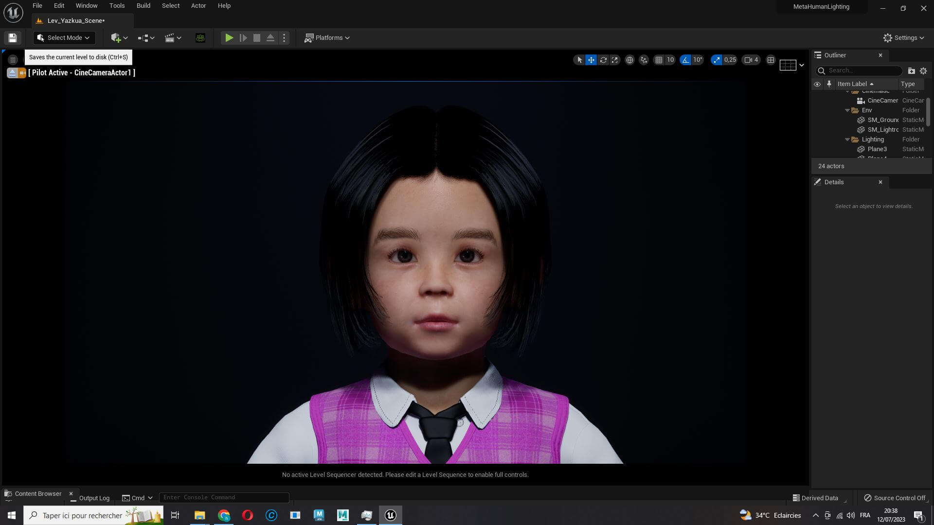 Yuna-Realistic Korean Girl 3D Model by khaloui