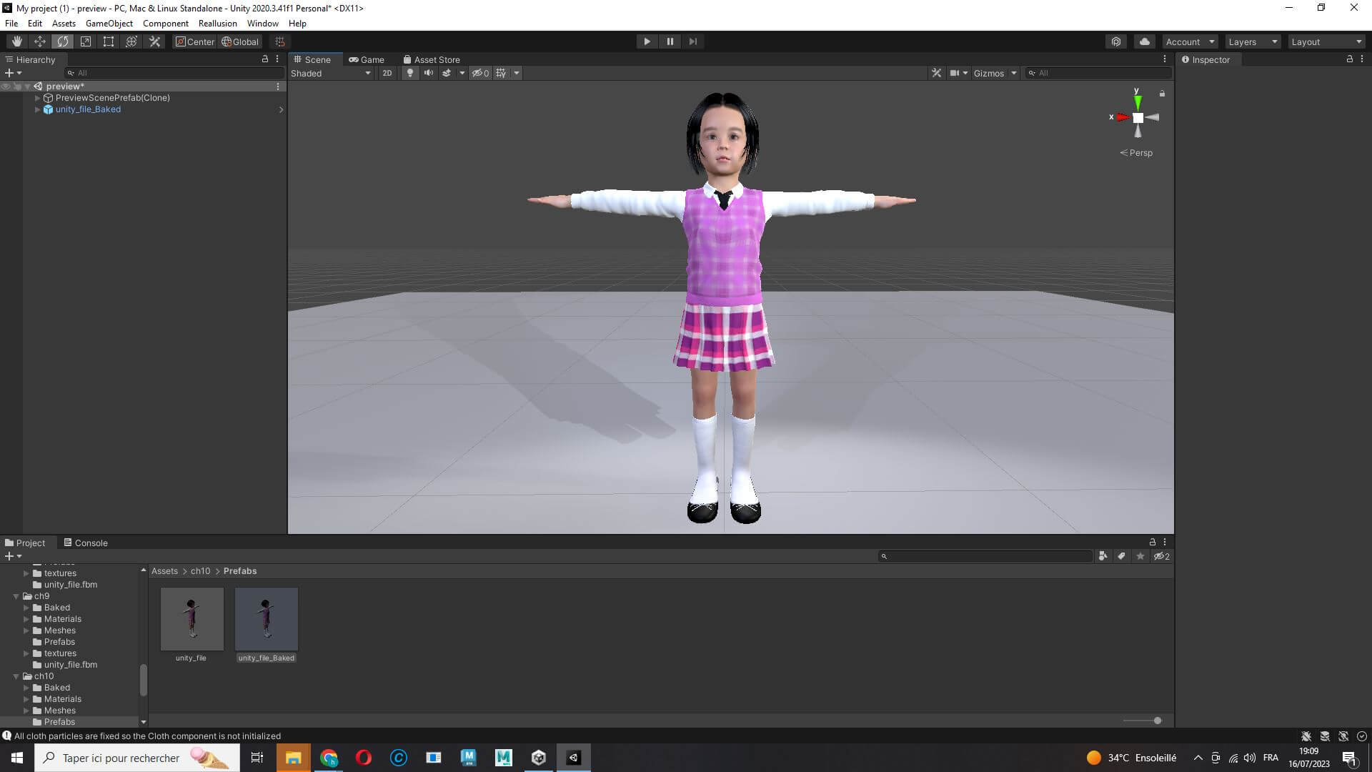 Yuna - Korean Girl 3D Model by khaloui