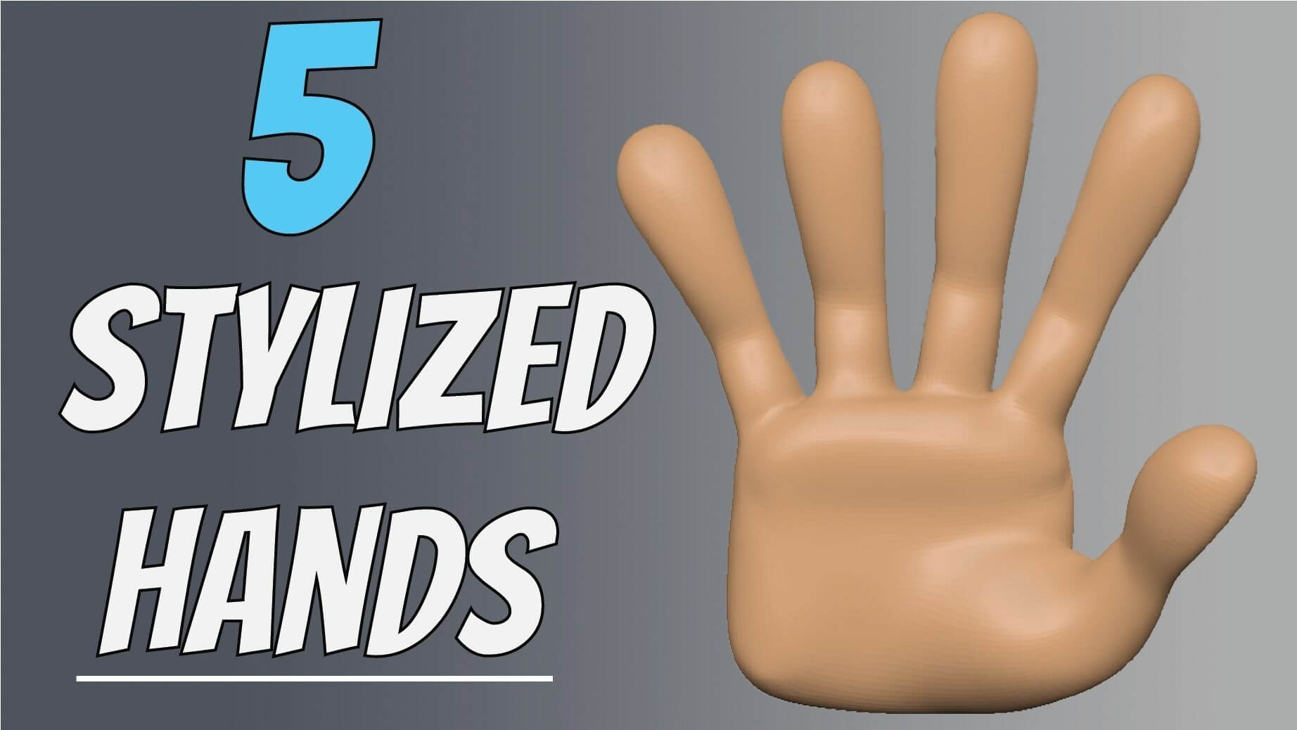 5 Stylized Hands Base Mesh 3d Model By Khatri3d