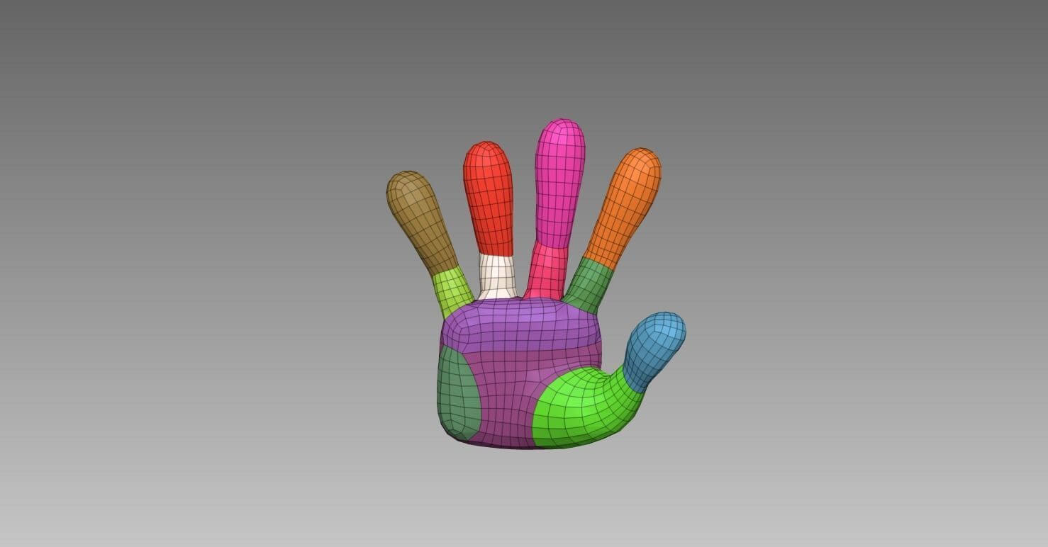 5 Stylized Hands (Base Mesh) - 3D Model by Khatri3d