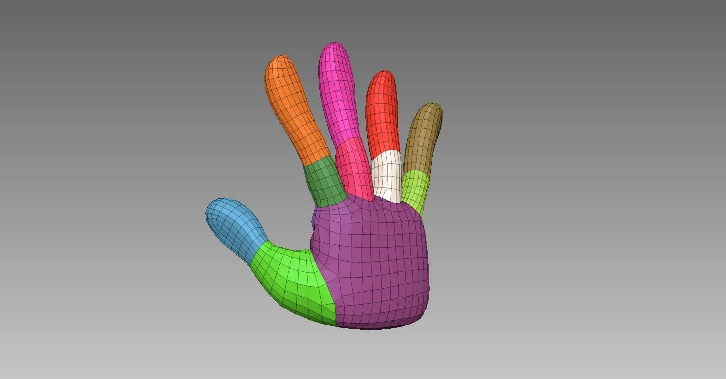 5 Stylized Hands (Base Mesh) - 3D Model by Khatri3d