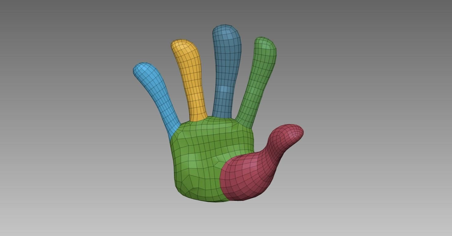 5 Stylized Hands (Base Mesh) - 3D Model by Khatri3d