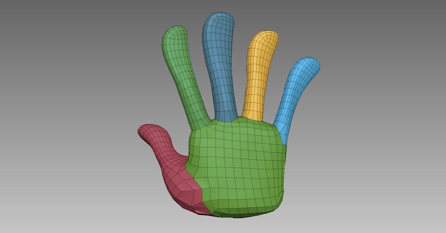 5 Stylized Hands (Base Mesh) - 3D Model by Khatri3d