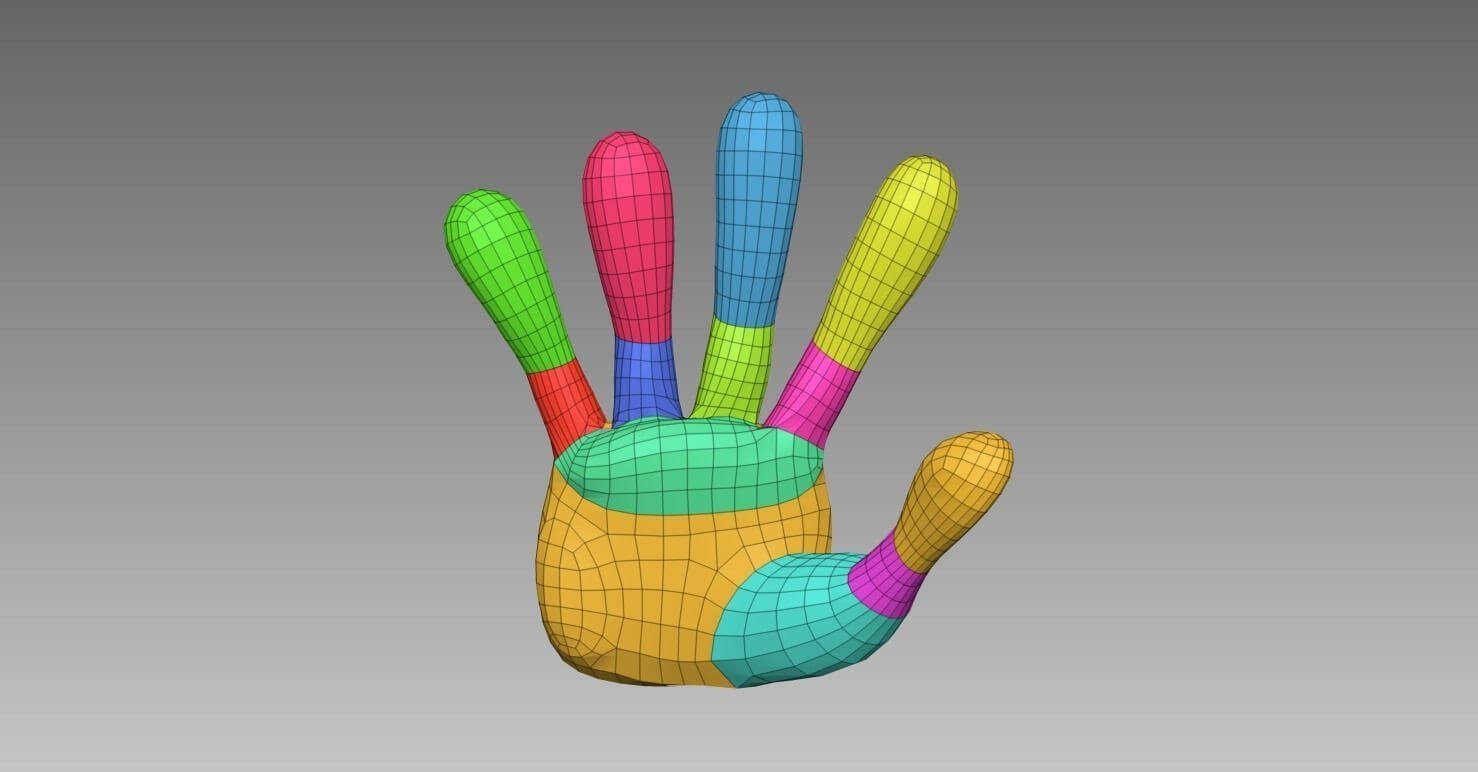 5 Stylized Hands (Base Mesh) - 3D Model by Khatri3d