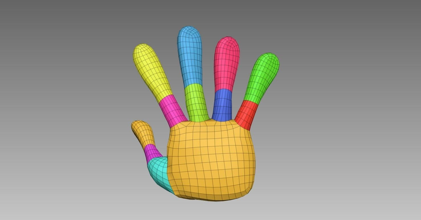5 Stylized Hands (Base Mesh) - 3D Model by Khatri3d