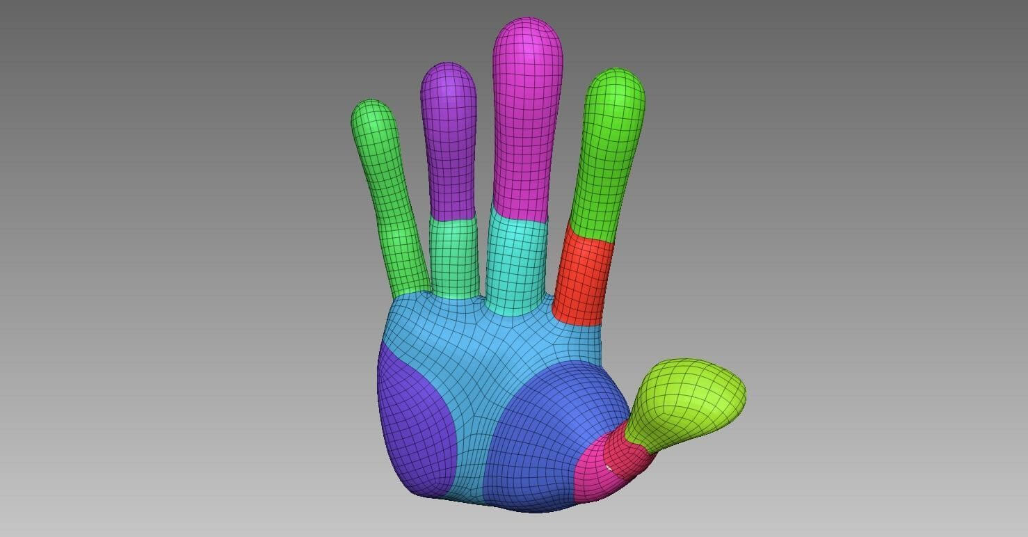 5 Stylized Hands (Base Mesh) - 3D Model by Khatri3d