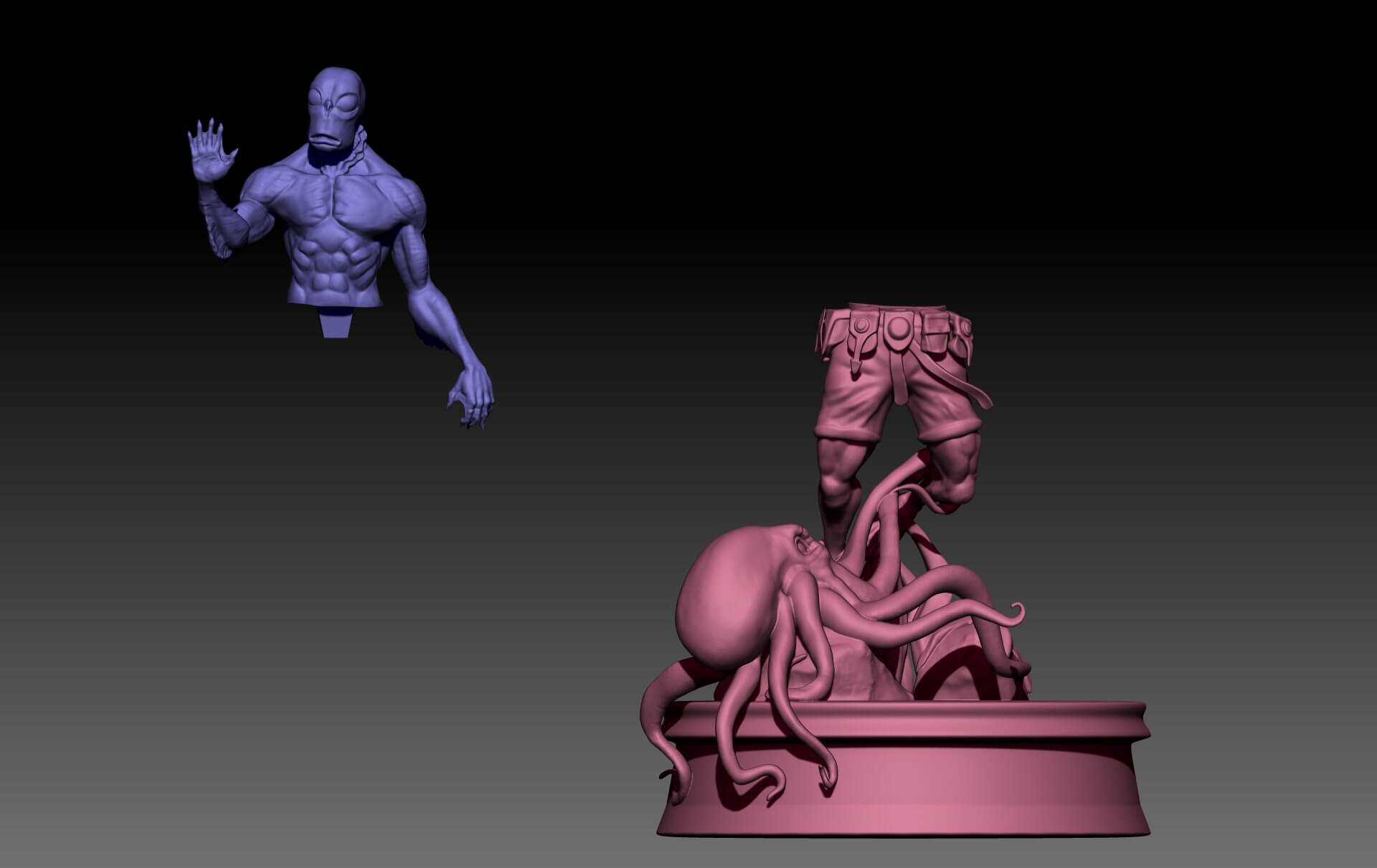 Abe Sapien Sea Creature - 3D Model by Khatri3d