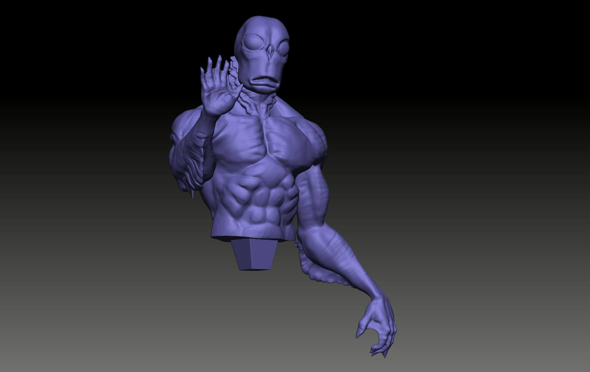 Abe Sapien Sea Creature - 3D Model by Khatri3d