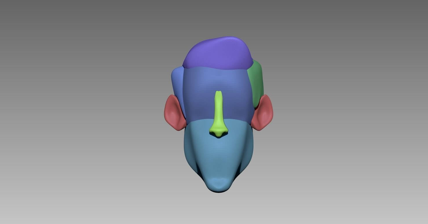 Collection of 5 Stylized Heads (Basemesh) - 3D Model by Khatri3d