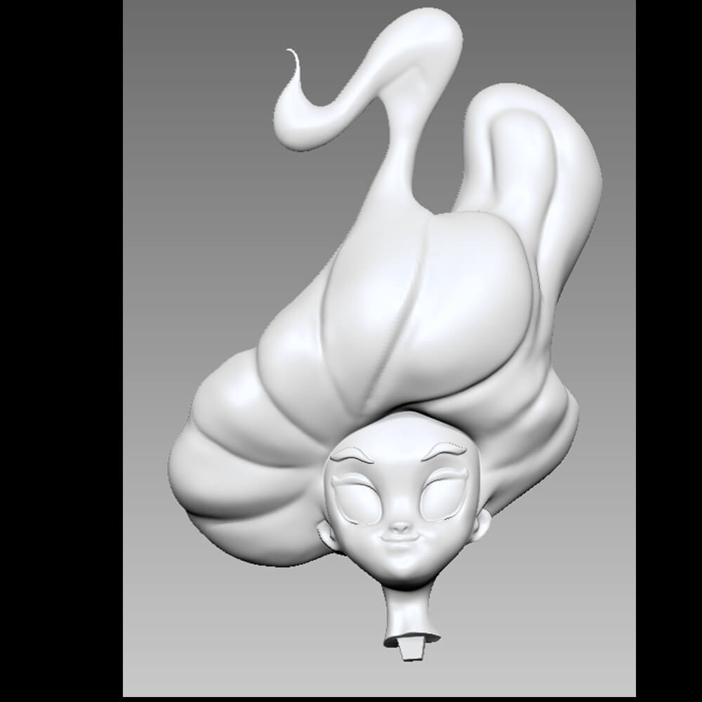 Flame Girl Stylized 3d Print Model By Khatri3d 