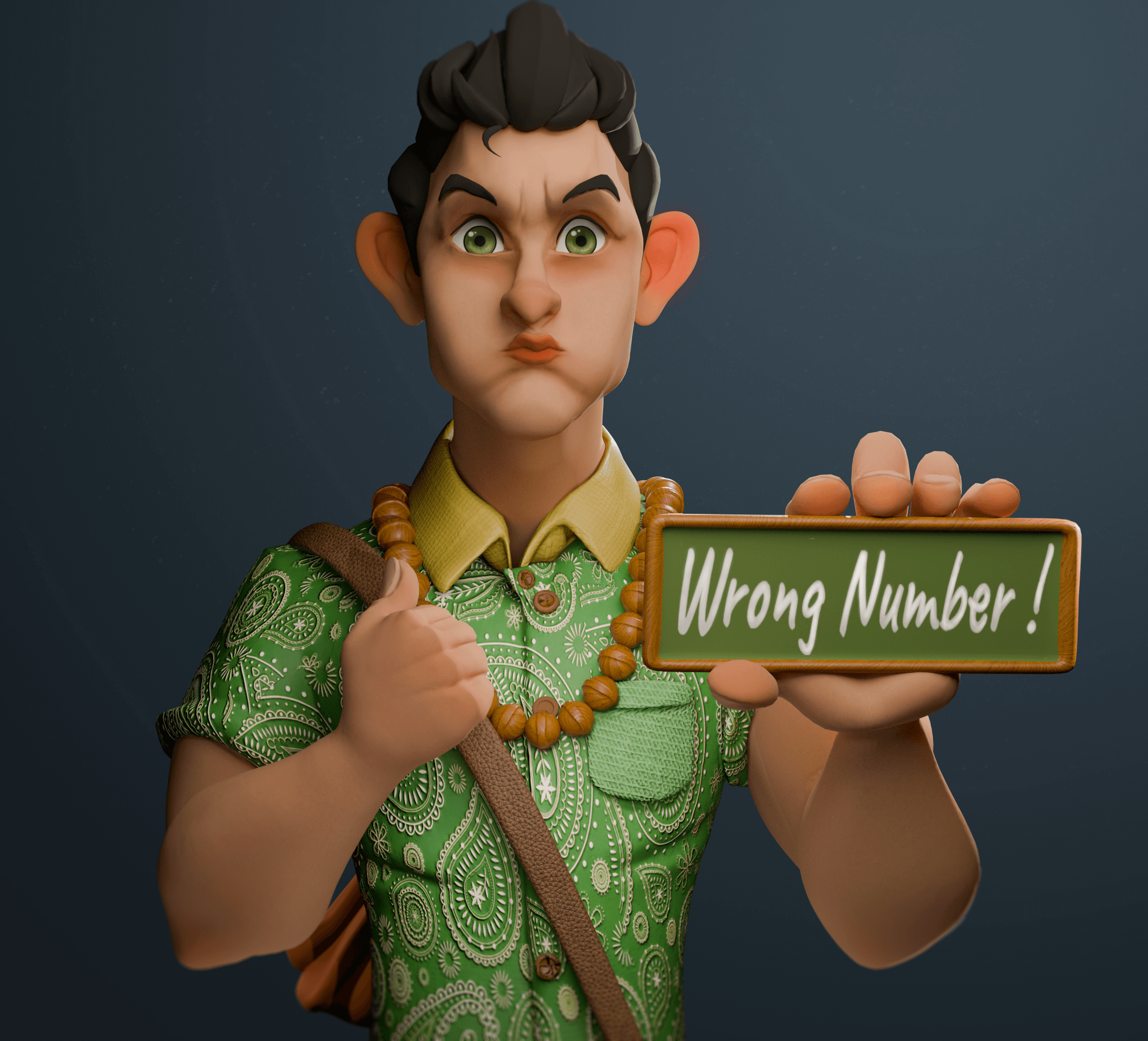 Bollywood Actor Aamir Khan AS PK 3D Render by Khatri3d