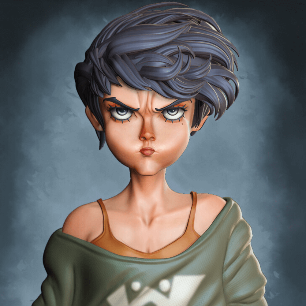 Expression Practice 3D Render, Digital Art by Khatri3d