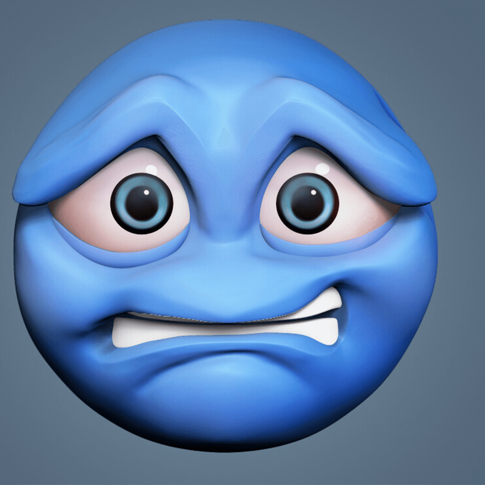 Expressions Practice (Afraid) 3D Render, Digital Art by Khatri3d