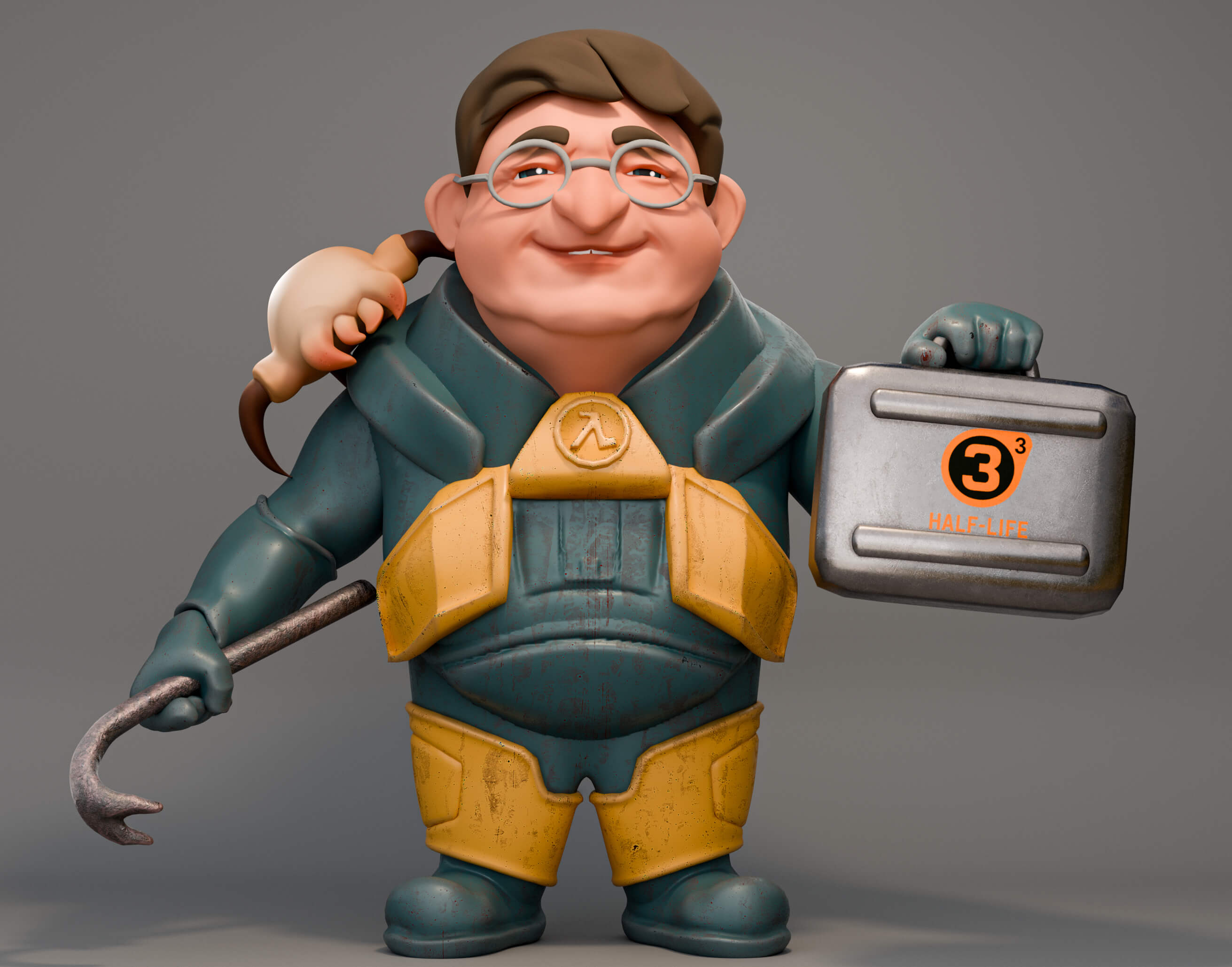 Gaben (Stylized Character) 3D Render, Digital Art by Khatri3d