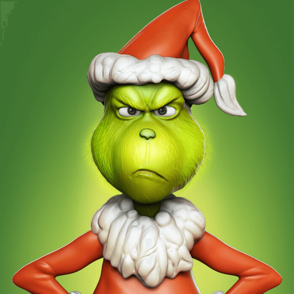 Grinch 3D Render, Digital Art by Khatri3d