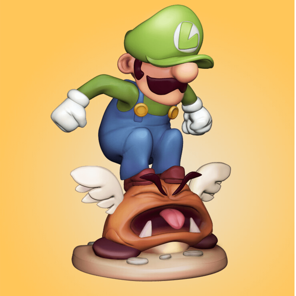Luigi Fanart (Figurine,Miniature,Collectibles) 3D Render