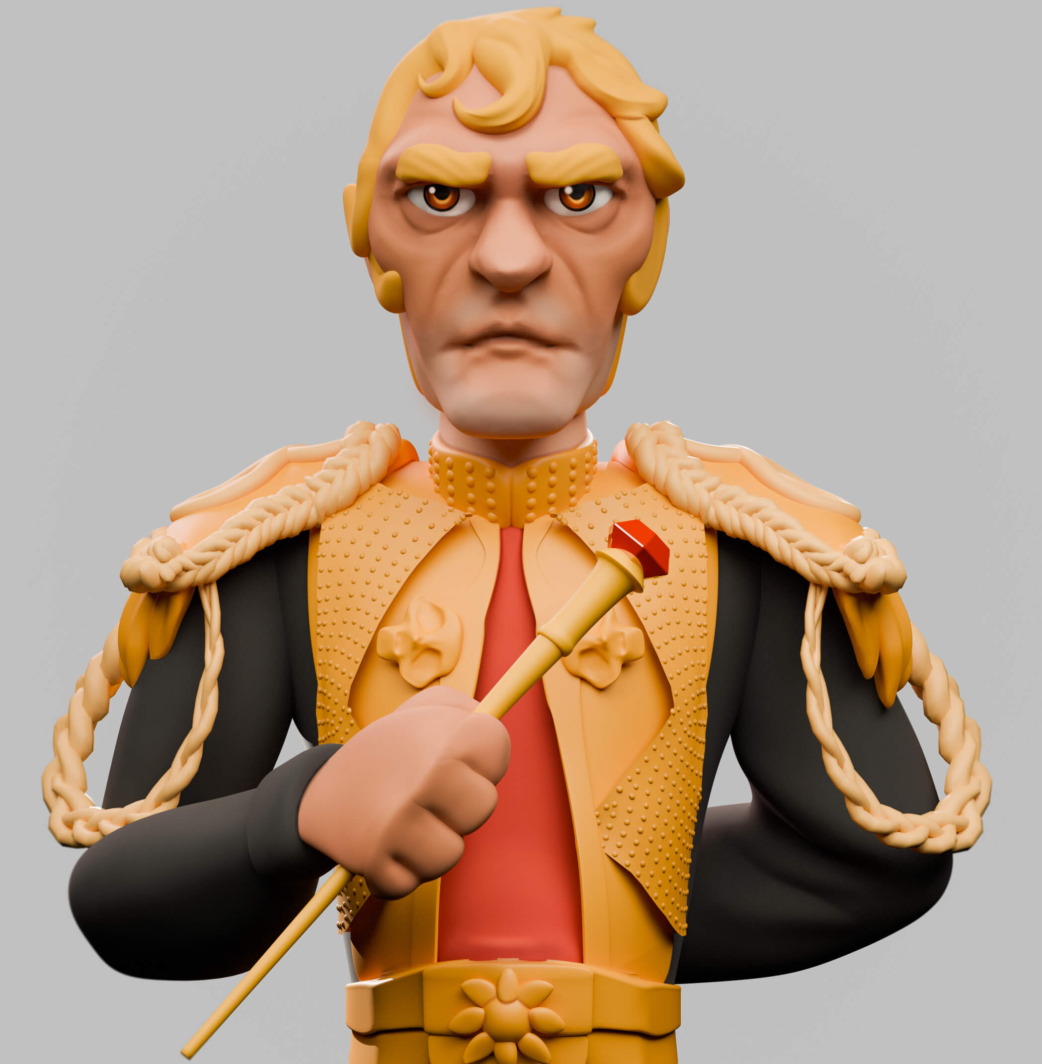 Mogambo 3D Render, Digital Art by Khatri3d