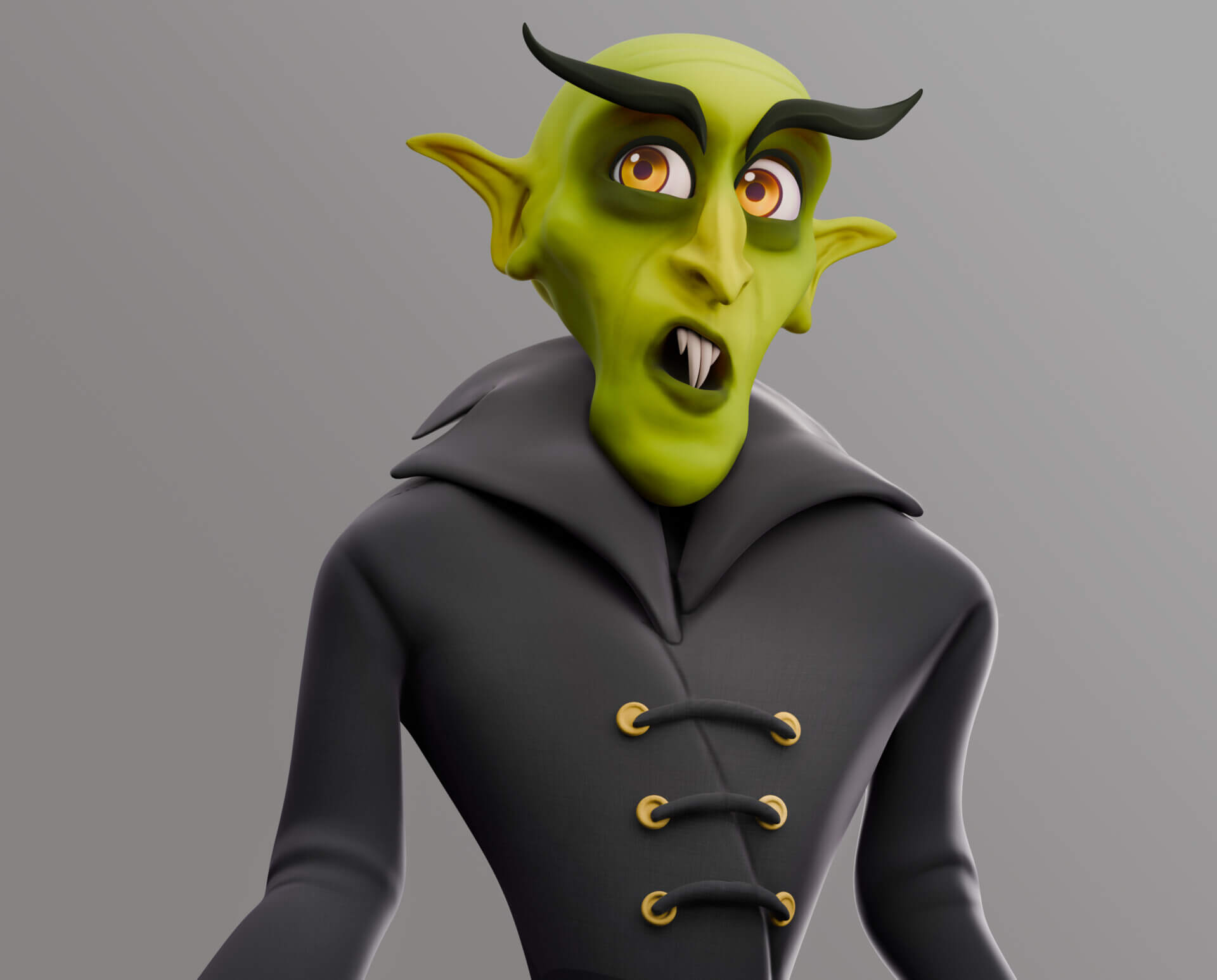 Nosferatu (Halloween Special) 3D Render, Digital Art by Khatri3d