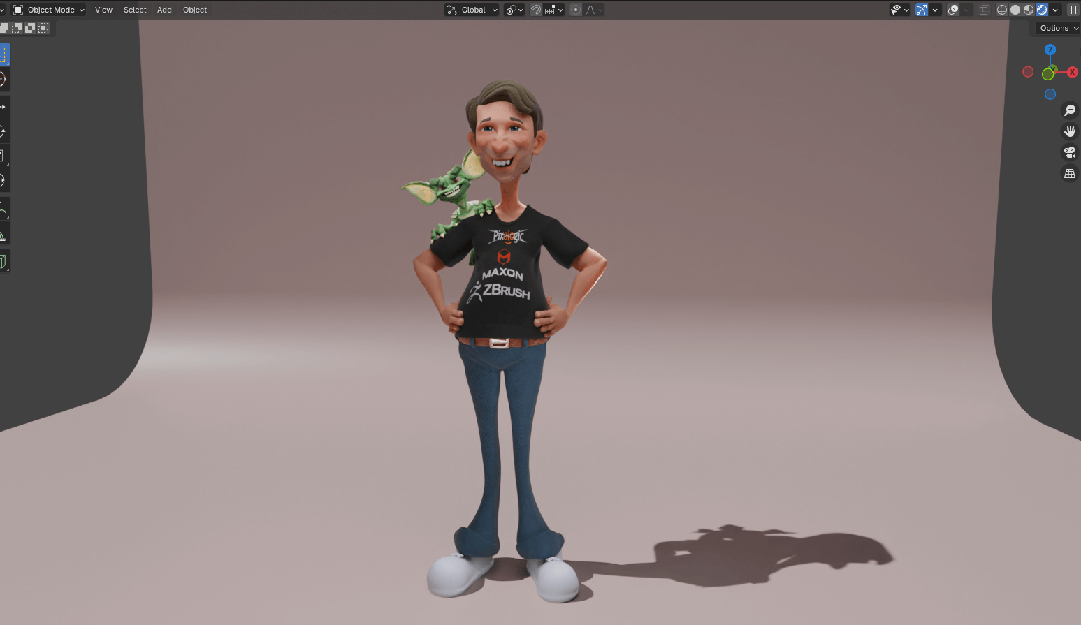 Paul Gaboury Stylied Portrait 3D Render | RenderHub Gallery