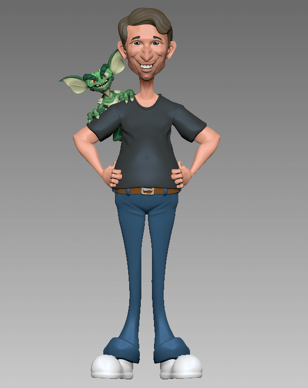 Paul Gaboury Stylied Portrait 3D Render | RenderHub Gallery