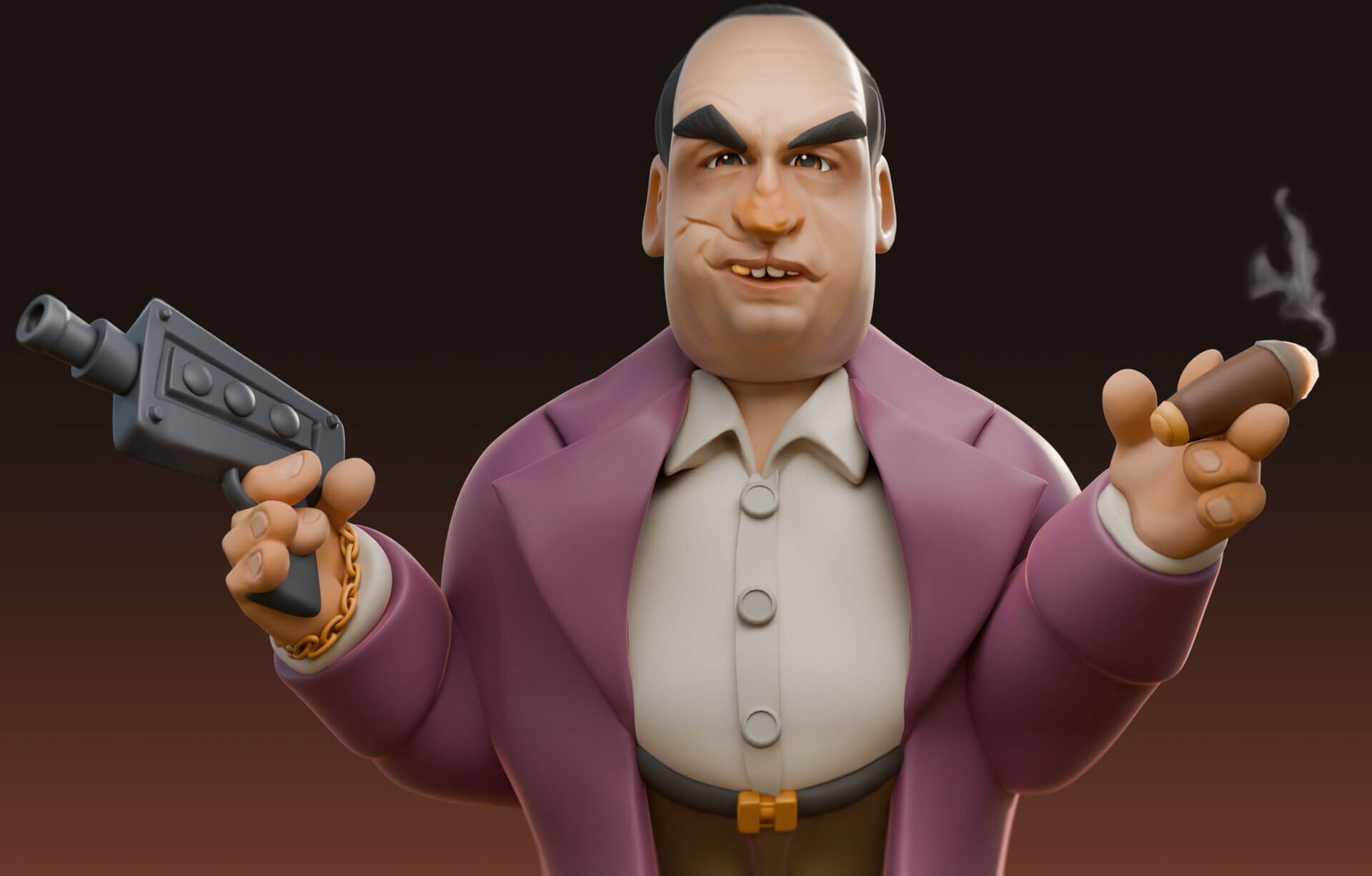 Penguin Colin Farrell DC Villain 3D Render by Khatri3d