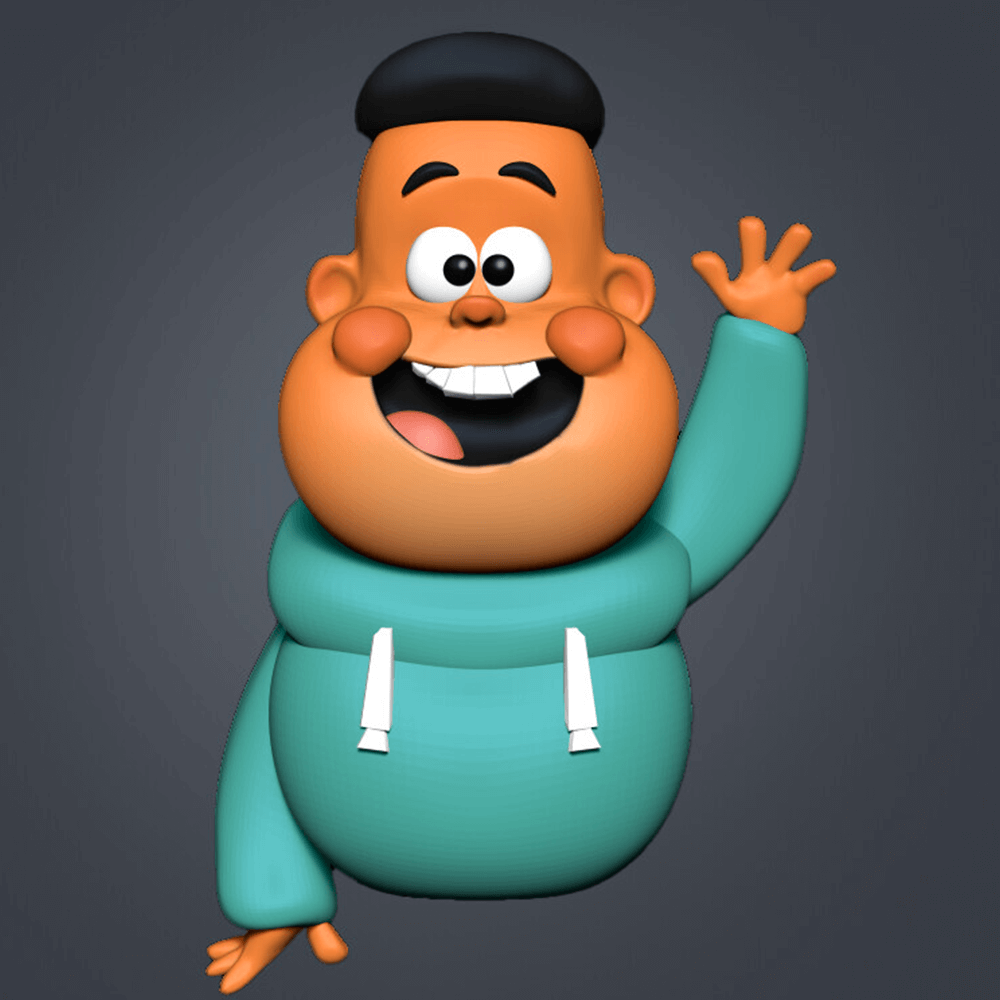 Stylized Boy Bust Practice 3D Render, Digital Art by Khatri3d