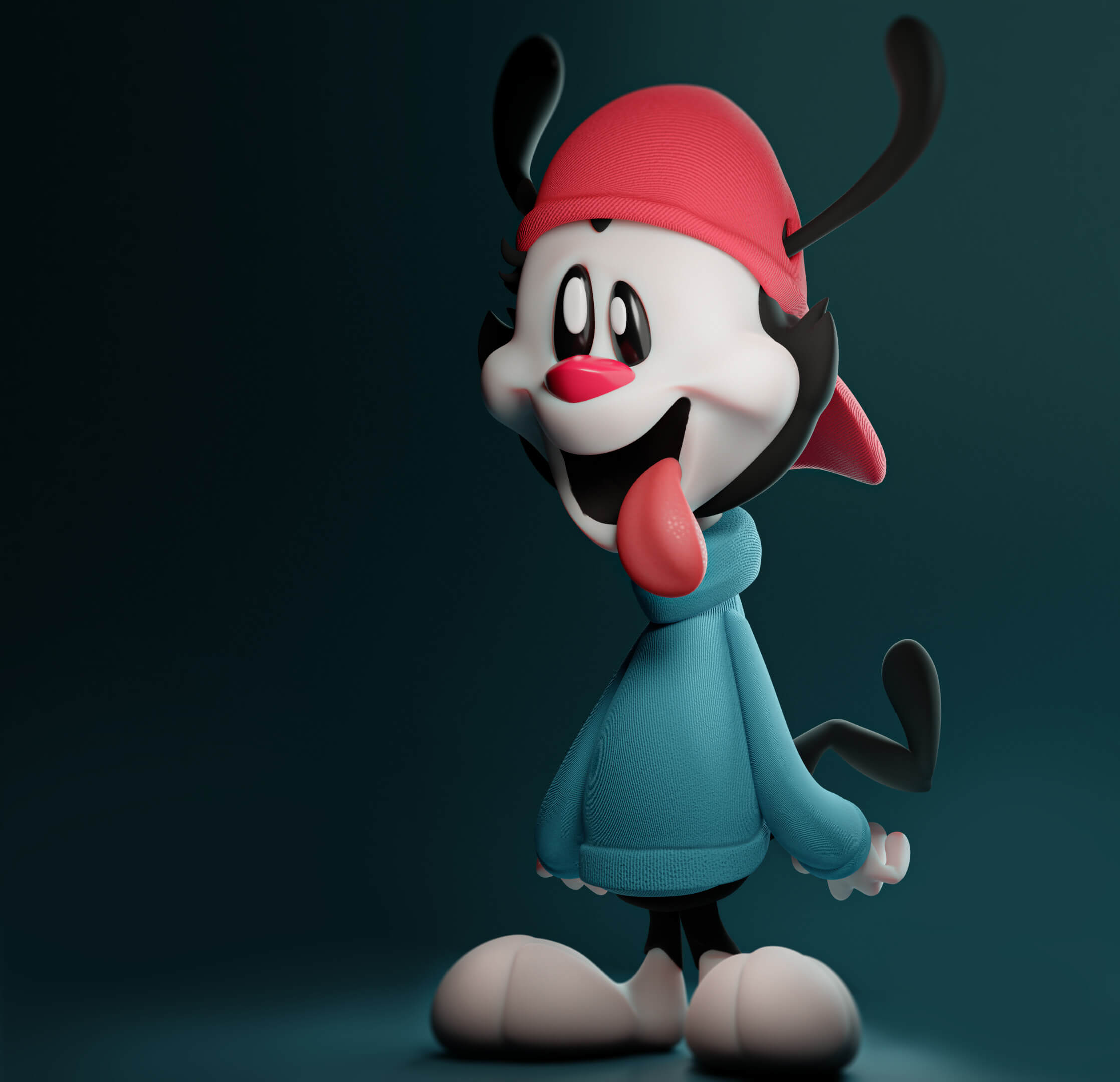 Stylized Character Wakko 3D Render, Digital Art by Khatri3d