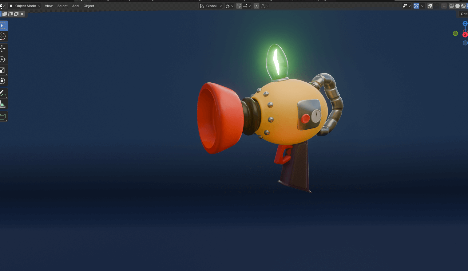 Stylized Space Gun 3D Render | RenderHub Gallery