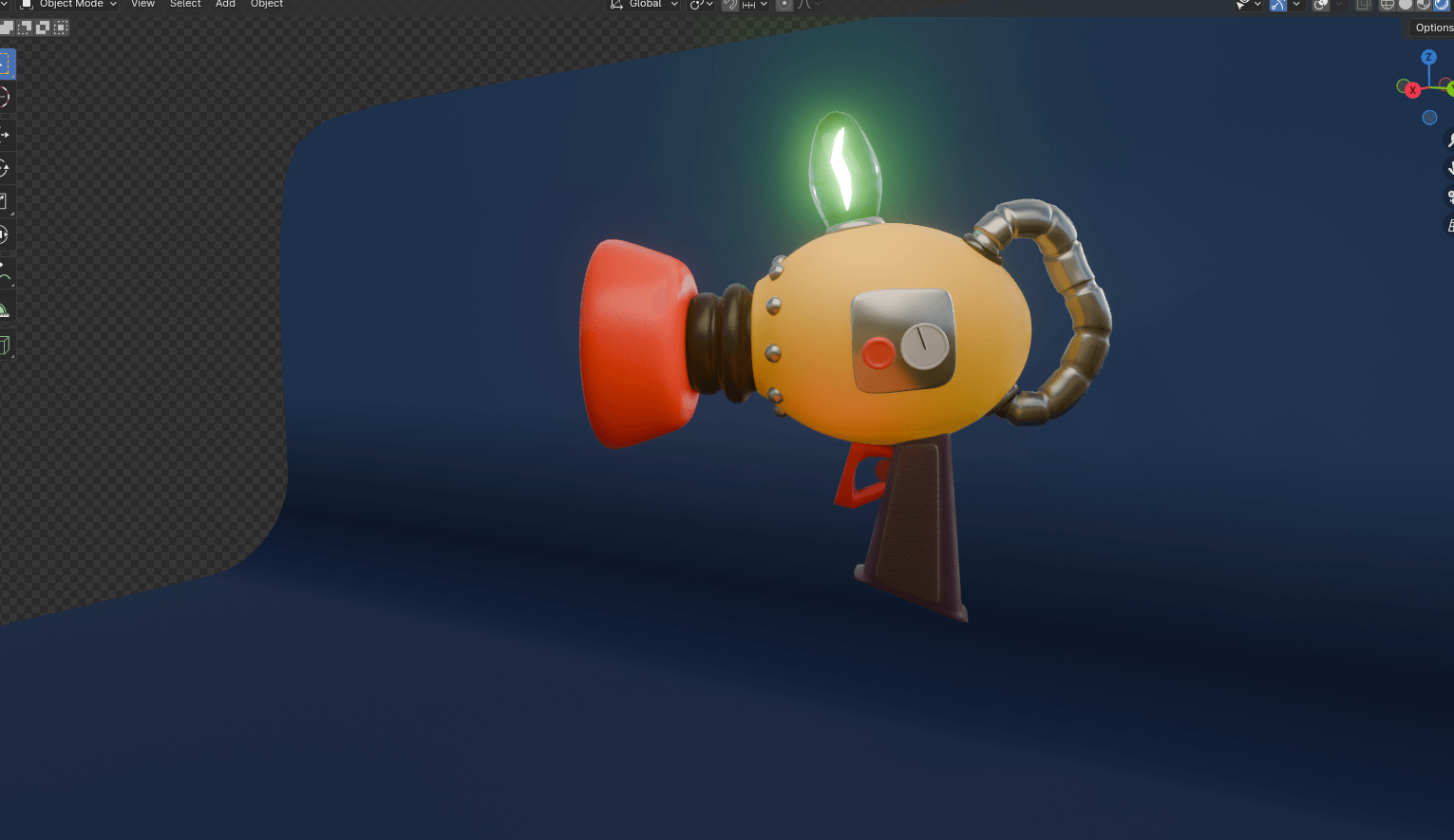 Stylized Space Gun 3D Render | RenderHub Gallery