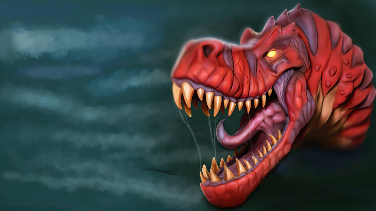 T Rex Head Bust 3D Render | RenderHub Gallery