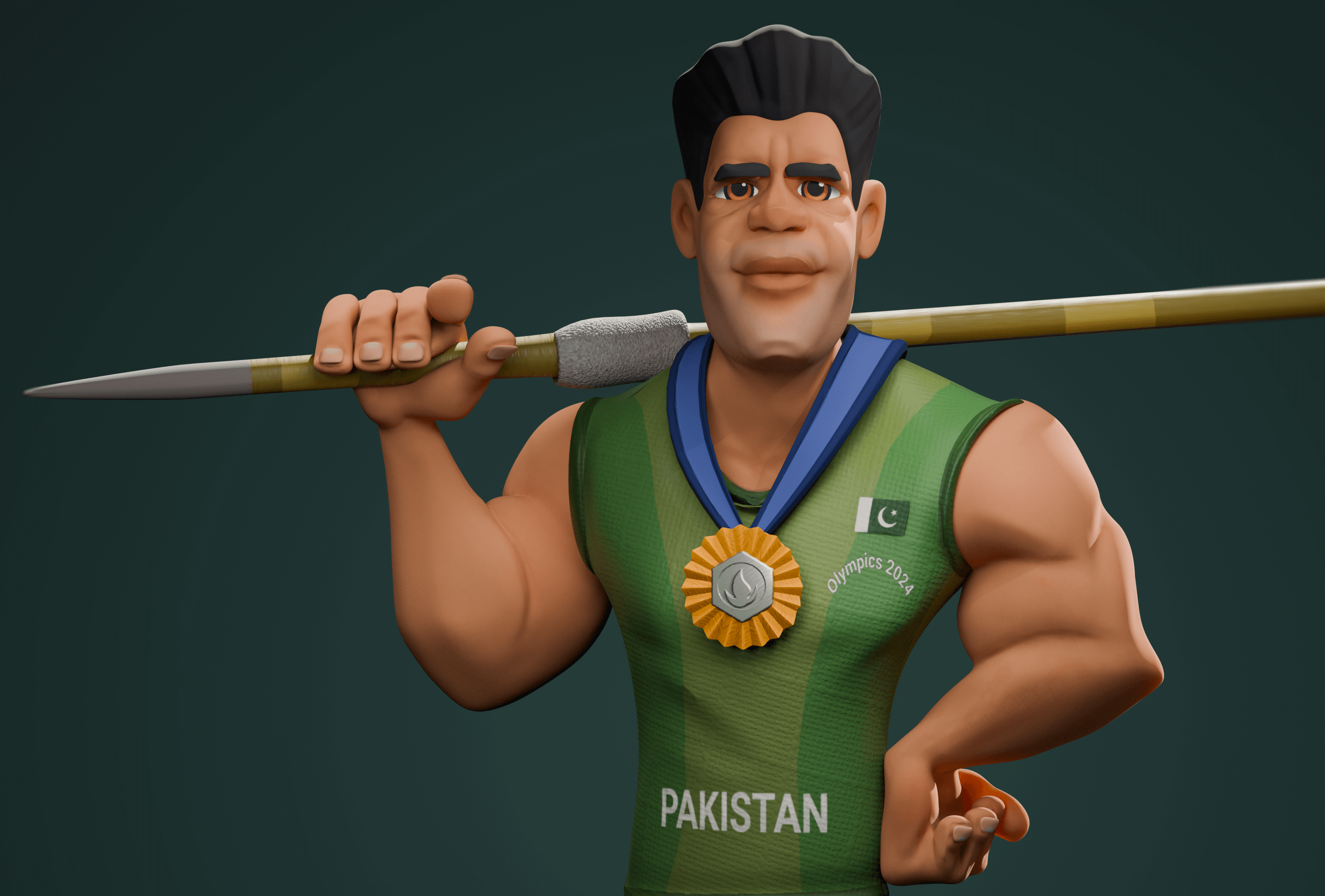 The Champion 3D Render, Digital Art by Khatri3d