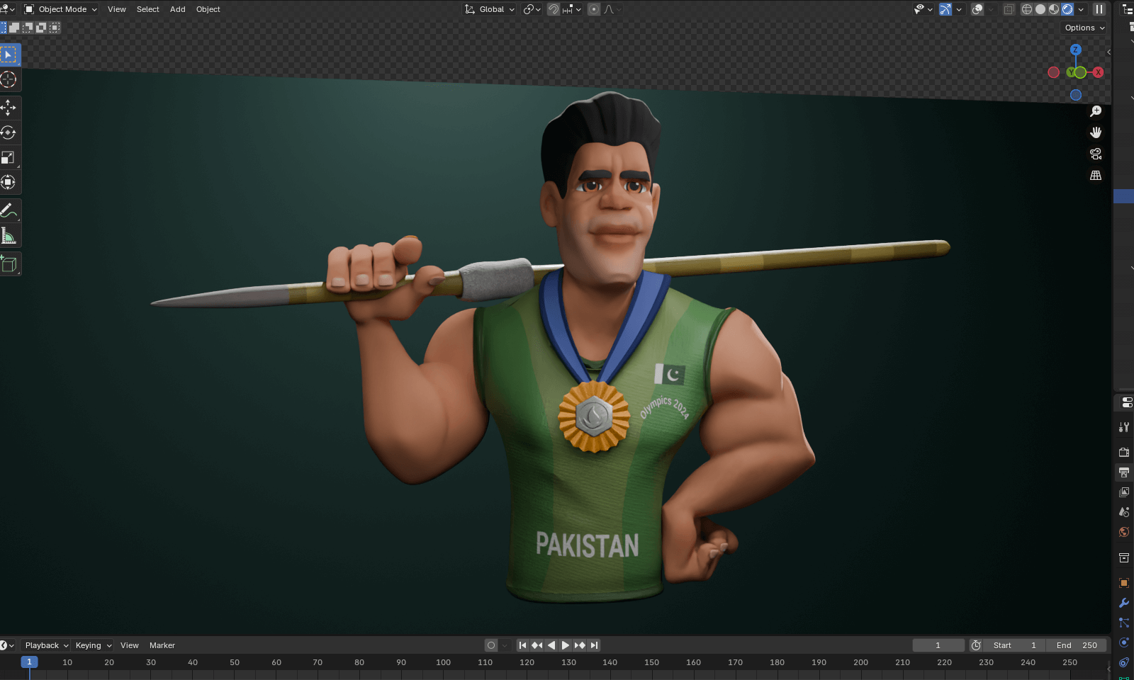 The Champion 3D Render, Digital Art by Khatri3d