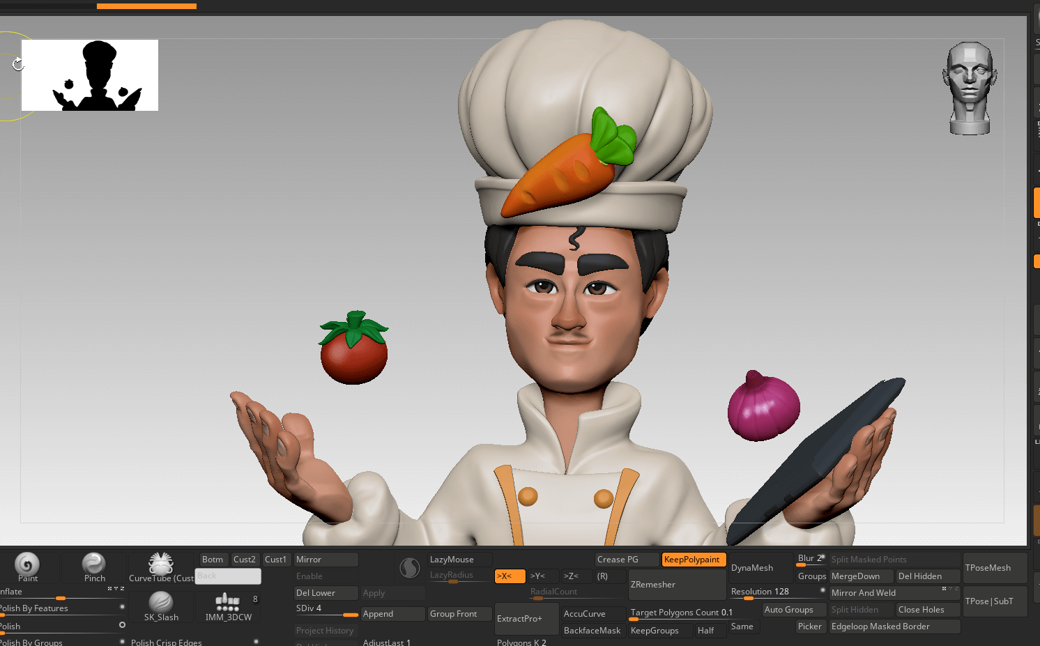 The Digital Chef 3D Render, Digital Art by Khatri3d
