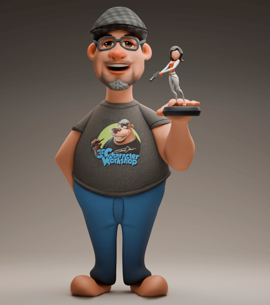 Tribute to My Teacher Shane Olson 3D Render by Khatri3d