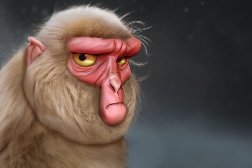 White Monkeys - Practice 1 3D Render | RenderHub Gallery