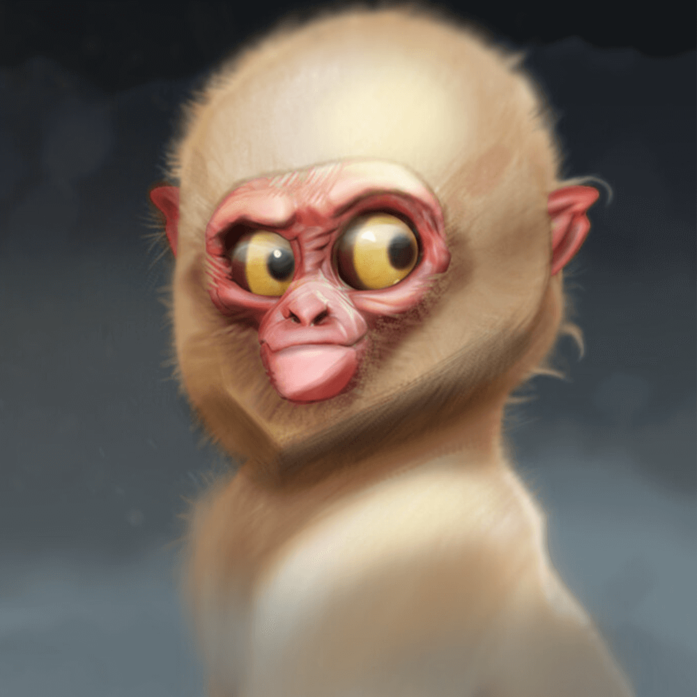 White Monkeys Practice 3 3D Render, Digital Art by Khatri3d