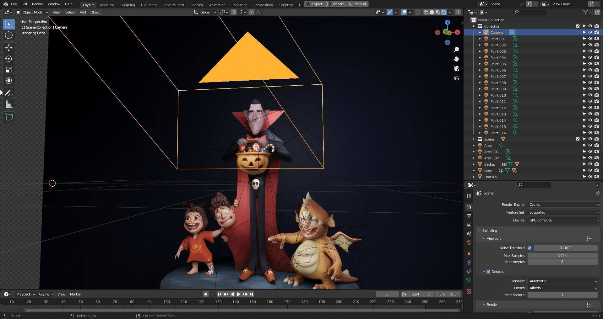 Halloween Special 4 Stylized Characters - 3D Model by Khatri3d