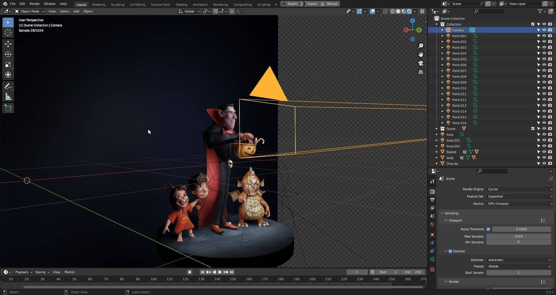 Halloween Special 4 Stylized Characters - 3D Model by Khatri3d