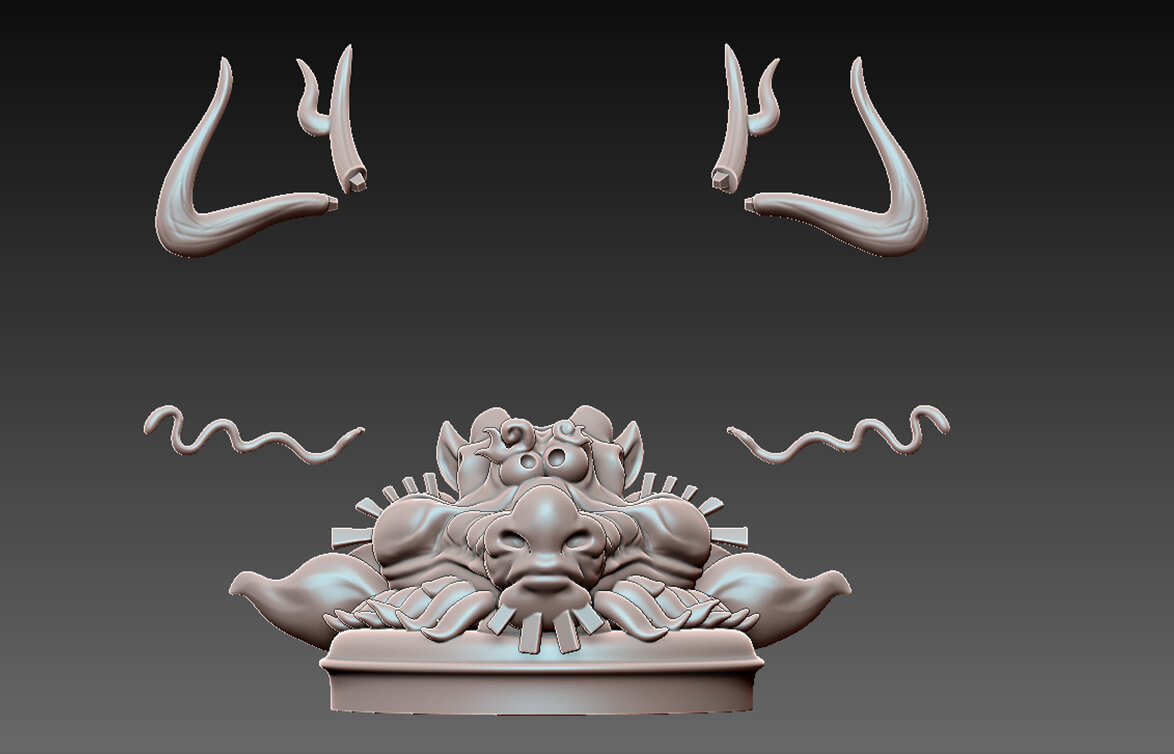 Luffy Gear 5 X Kaido One Piece Chibi 3D Print Model by Khatri3d