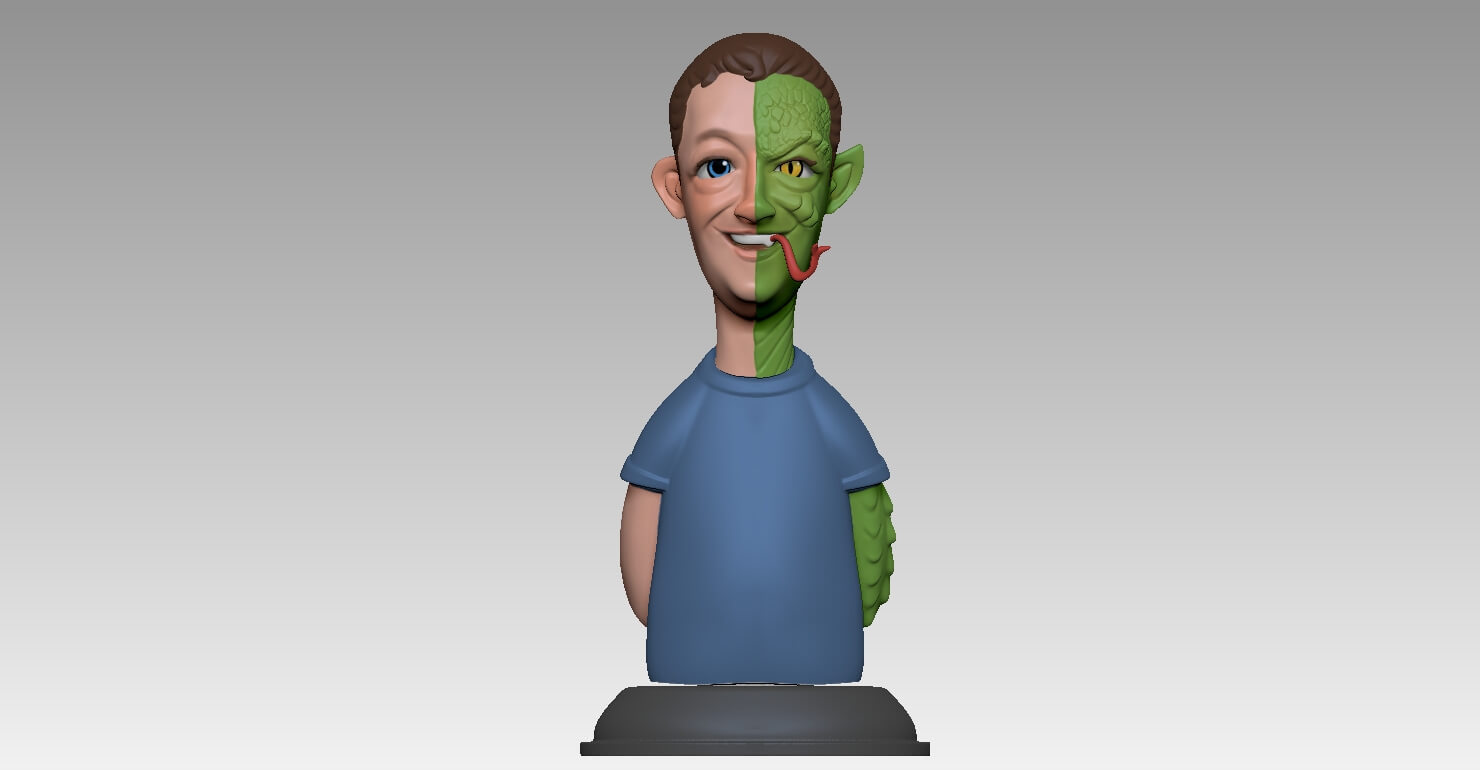 Memes 3d Model Mark Zuckerberg Funny Meme 3D Model By Khatri3d