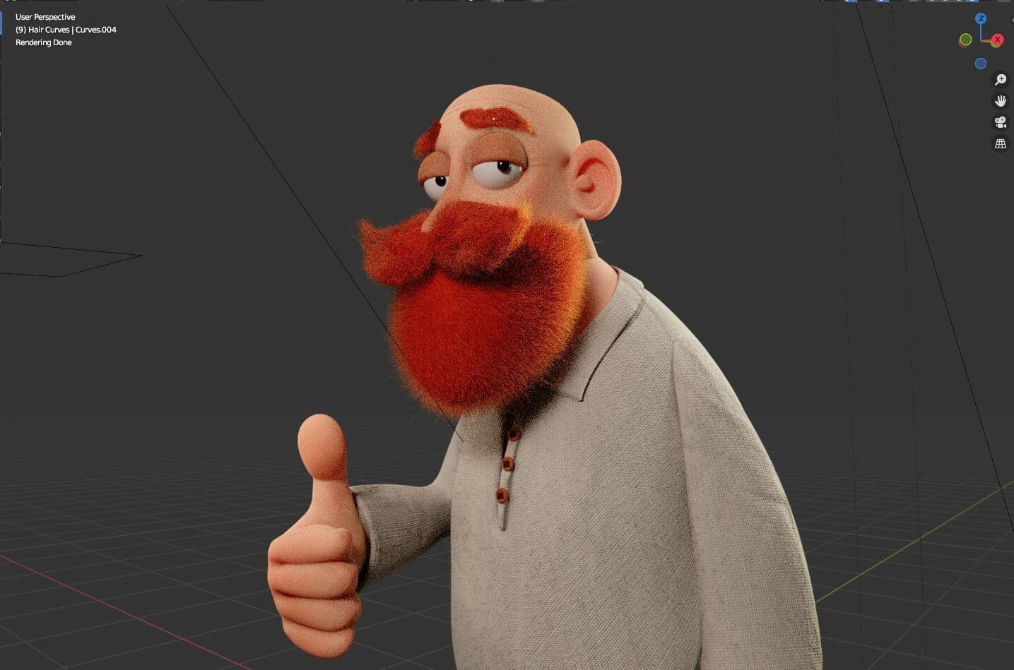 Red Beard - Stylized Character 3D Model by Khatri3d