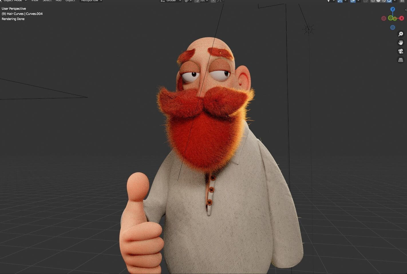 Red Beard - Stylized Character 3D Model by Khatri3d