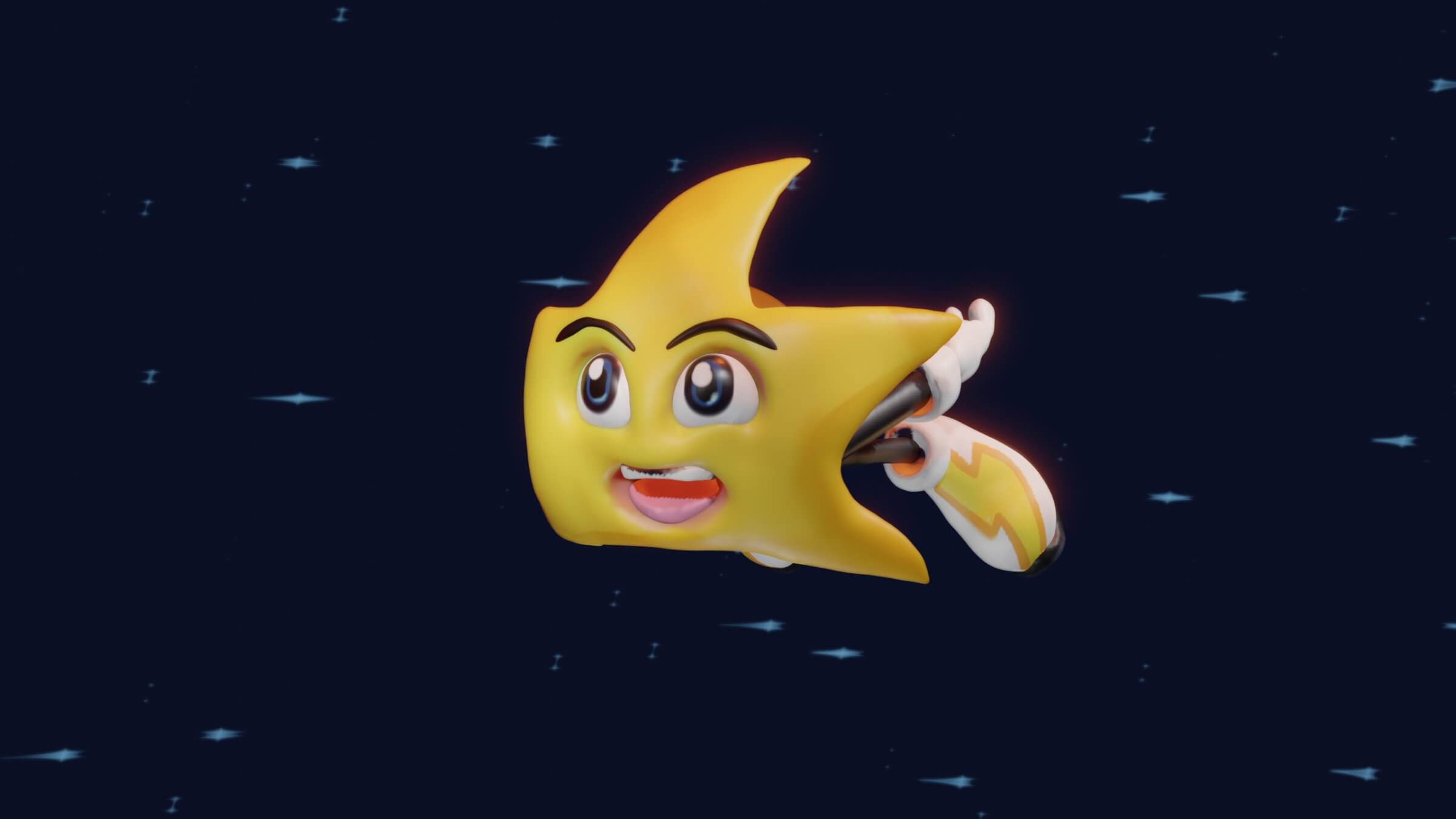 Ristar Character - 3D Model by Khatri3d