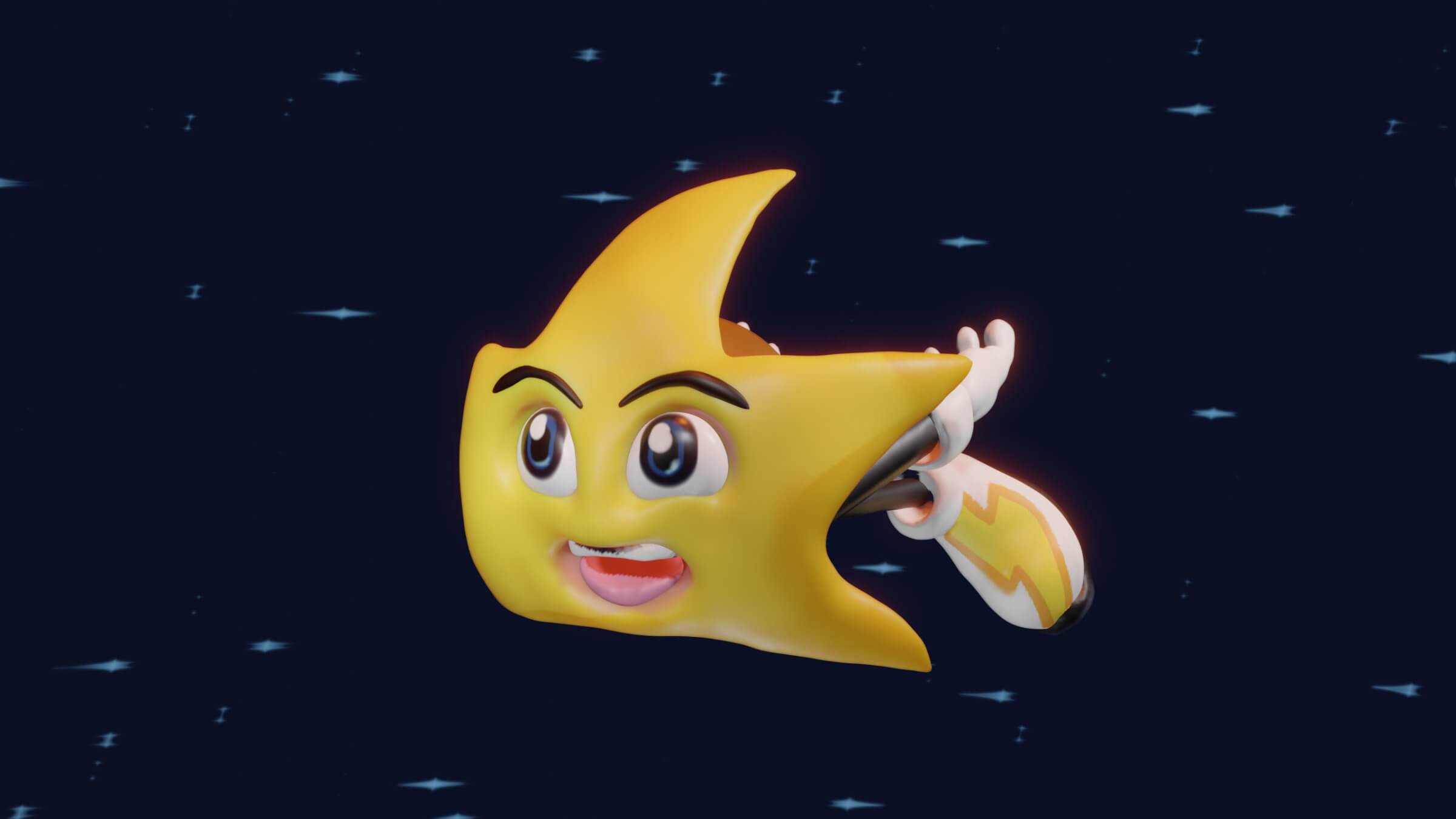 Ristar Character - 3D Model by Khatri3d