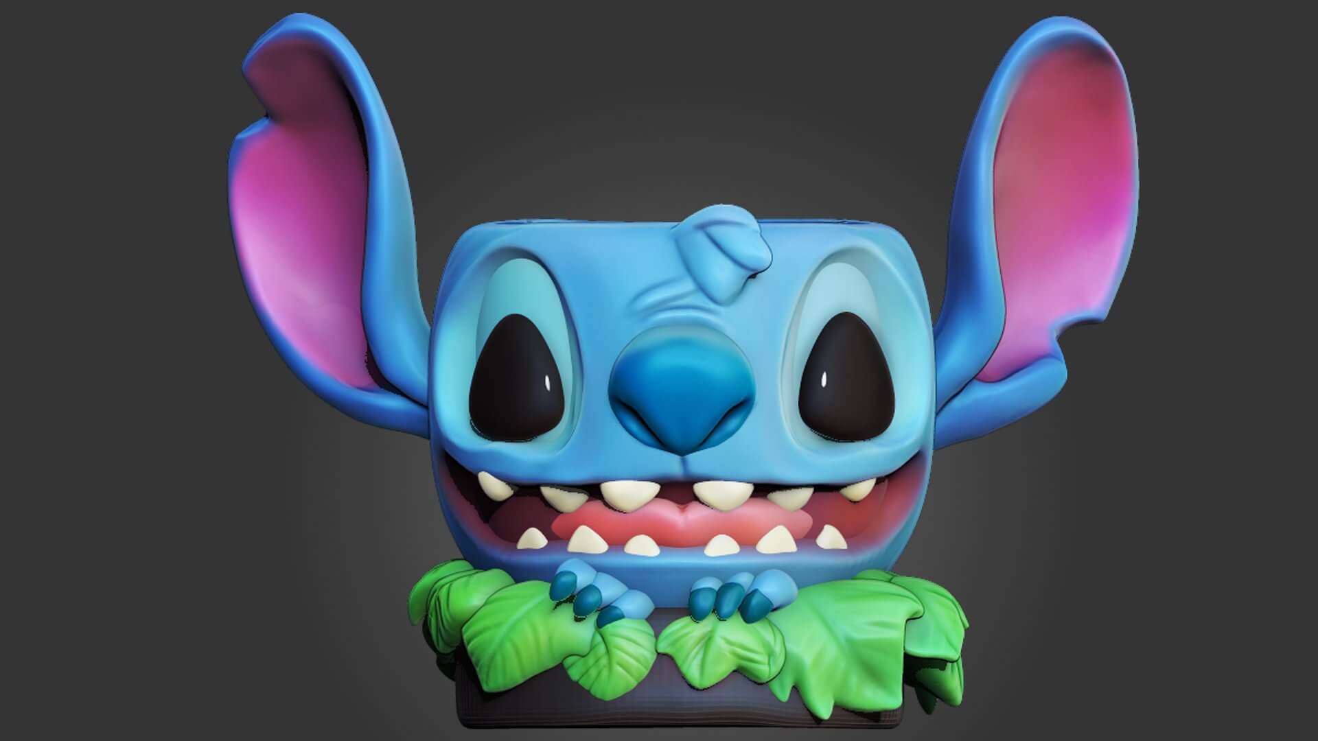 Stitch Wacom Pen Holder - 3D Model by Khatri3d
